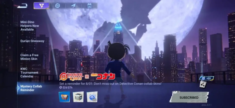 Honor of Kings x Detective Conan Collab: Full August 2025 Event ...